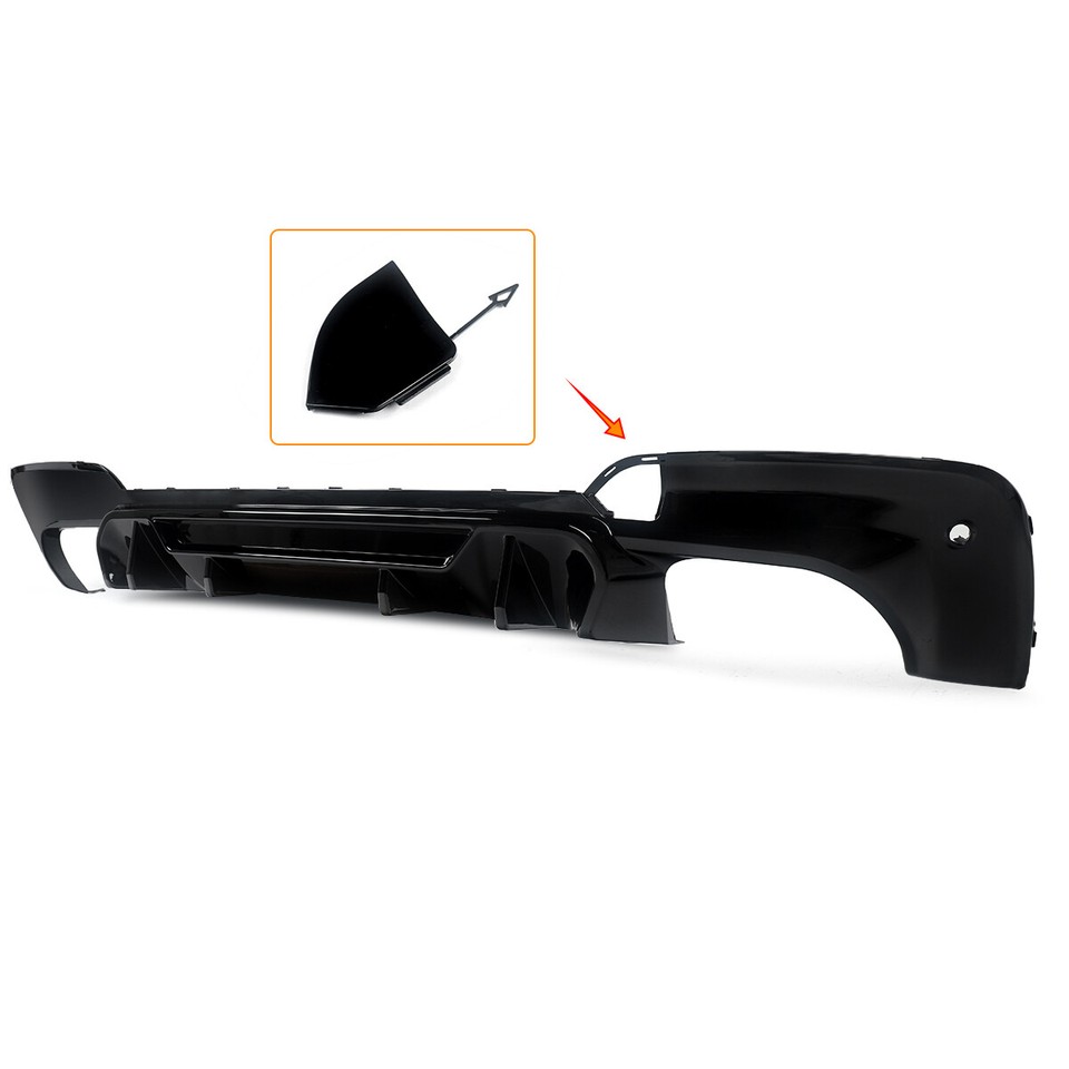 Gloss Black Rear Bumper Diffuser Lip For BMW X3 G01 M40i M Sport 2018 ...