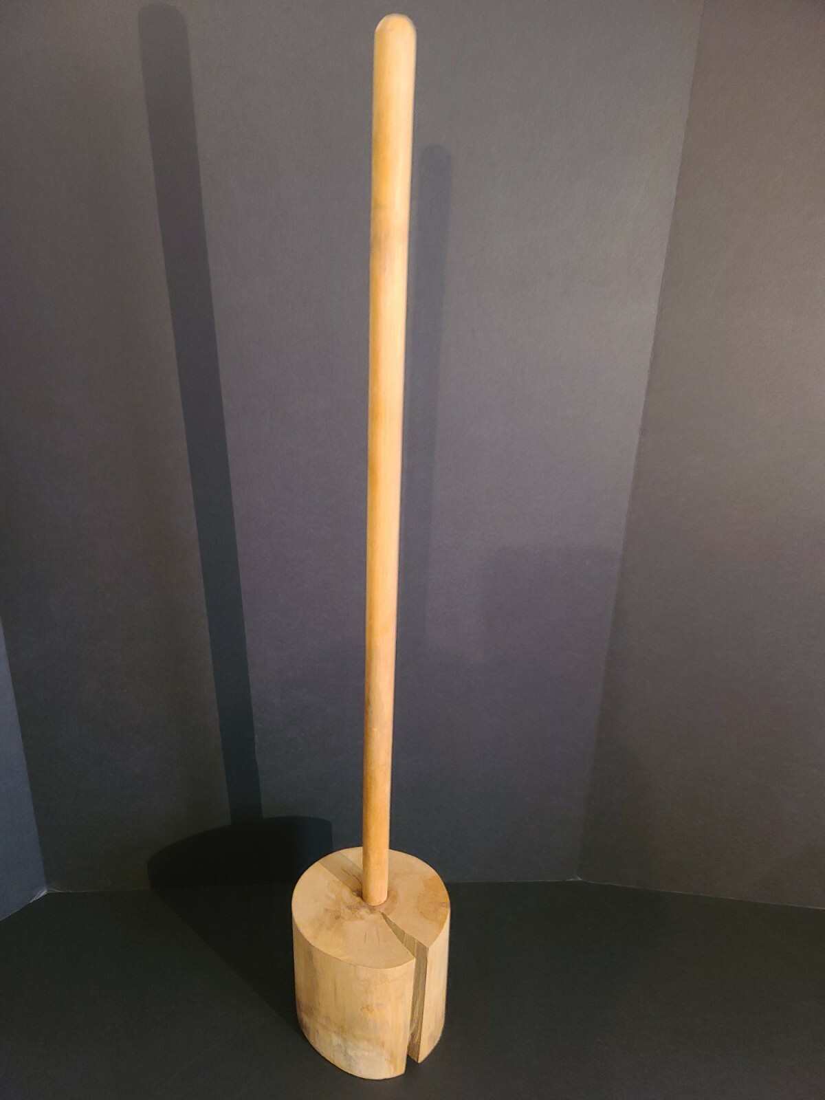 VTG 32-1/2" Primitive Wood Slaw Stomper Cabbage Smasher Potato ...