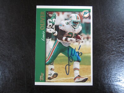 1997 Topps # 199 Louis Oliver Autograph Signed Auto Card (M2) Miami ...