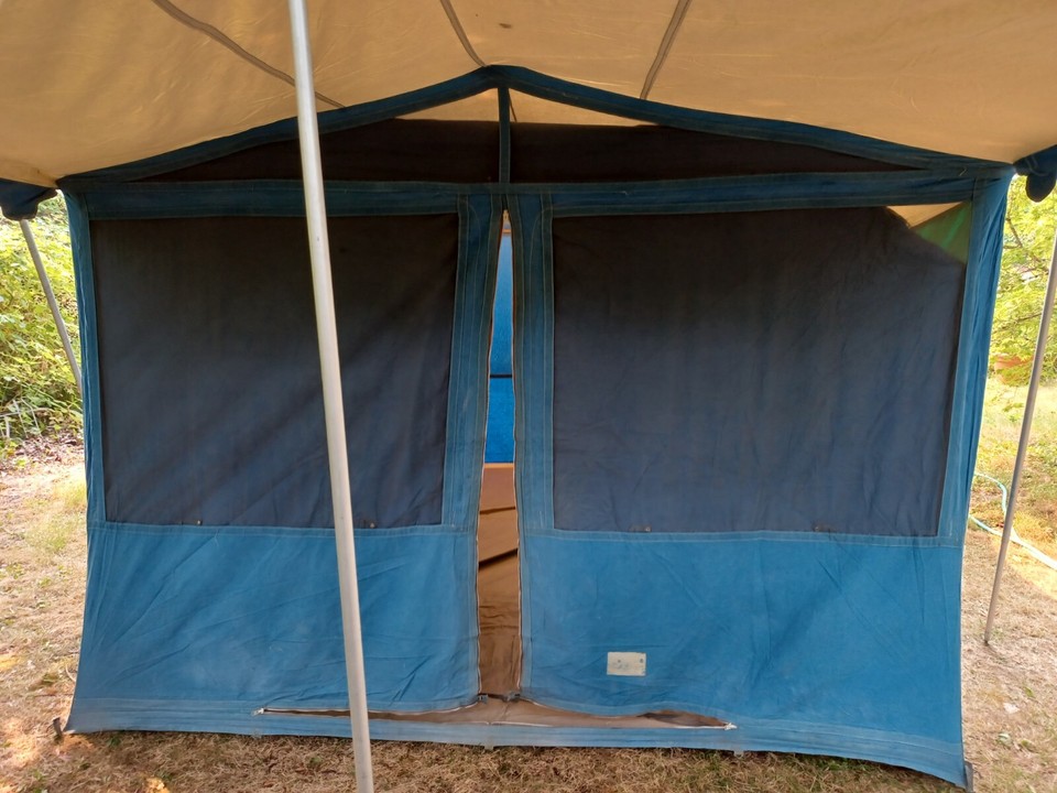Vintage SEARS Ted Williams Hillary 8+ Person CANVAS CABIN TENT 10x12 ...
