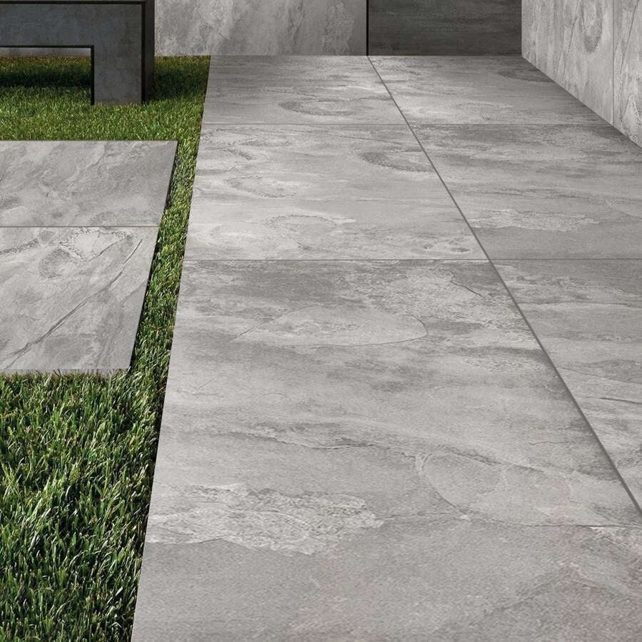 Beside Grey Porcelain Paving Tiles Slabs Patio |600x900 | Premium | eBay UK