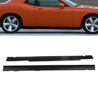 For 2008-2014 Dodge Challenger Pair Door Exterior Rocker Molding Body ...