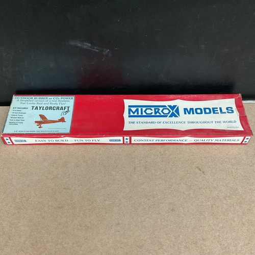 Vintage Microx Models Taylorcraft 22” Wingspan Flying Scale Wood Model Kit | eBay