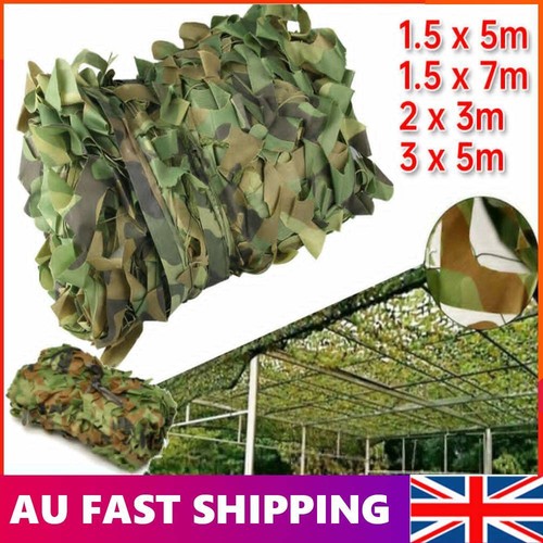 1.5m-5m Shooting Camouflage Woodland Camo Netting Hunting Hide Army ...