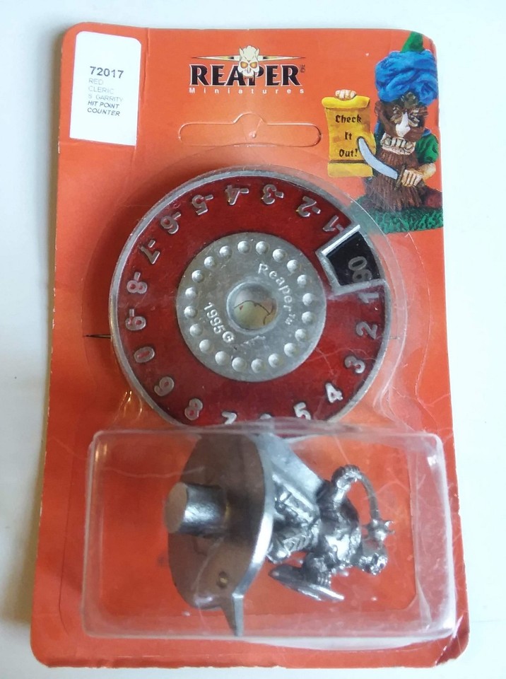 Reaper Life Counter CLERIC on Red Double base Fazmataztical_dragon ...