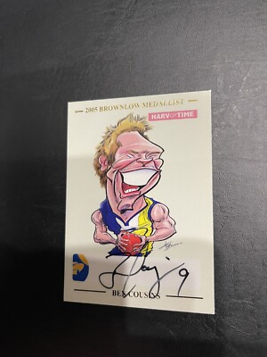 Harv Time Brownlow Medallist Signature Card Ben Cousins #40/50 HT17 | eBay