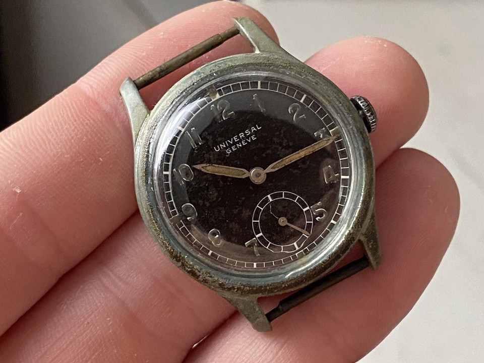 Vintage Watch Universal Geneve Mechanical Original Swiss Luftwaffe ...