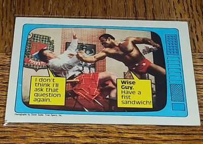 WWE WWF ROWDY RODDY PIPER & ROCKY JOHNSON 1985 TOPPS #59 (B) | eBay
