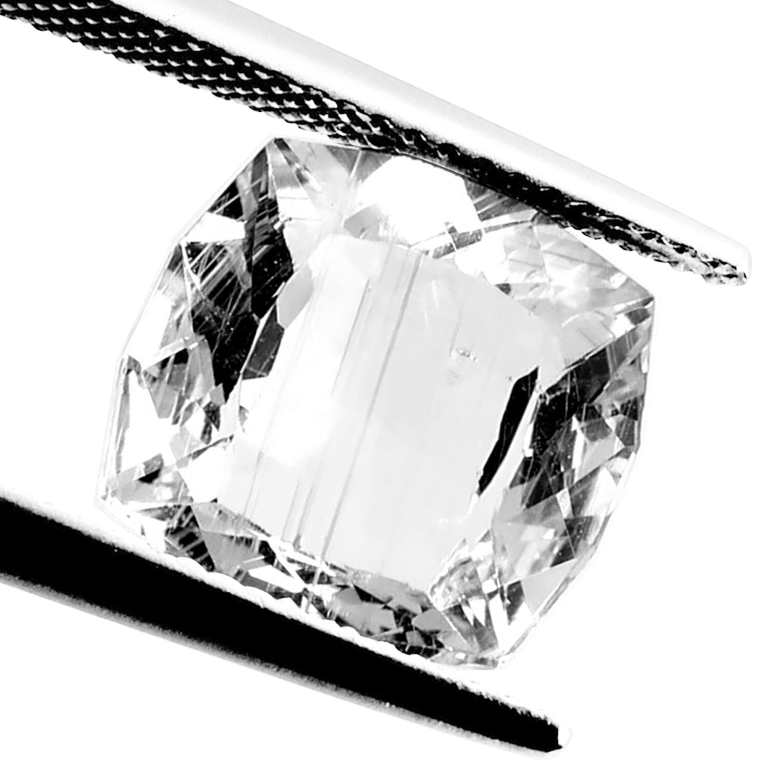 Lovely Natural Rutile Topaz 7.08ct Cushion Cut White/Colorless Mined at ...
