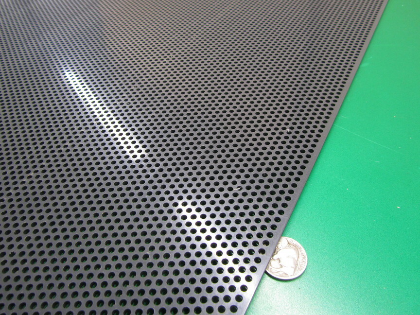 PVC Type I Perforated Sheet, 1/8" Thick x 24" x 24", 1/8" Dia Hole ...