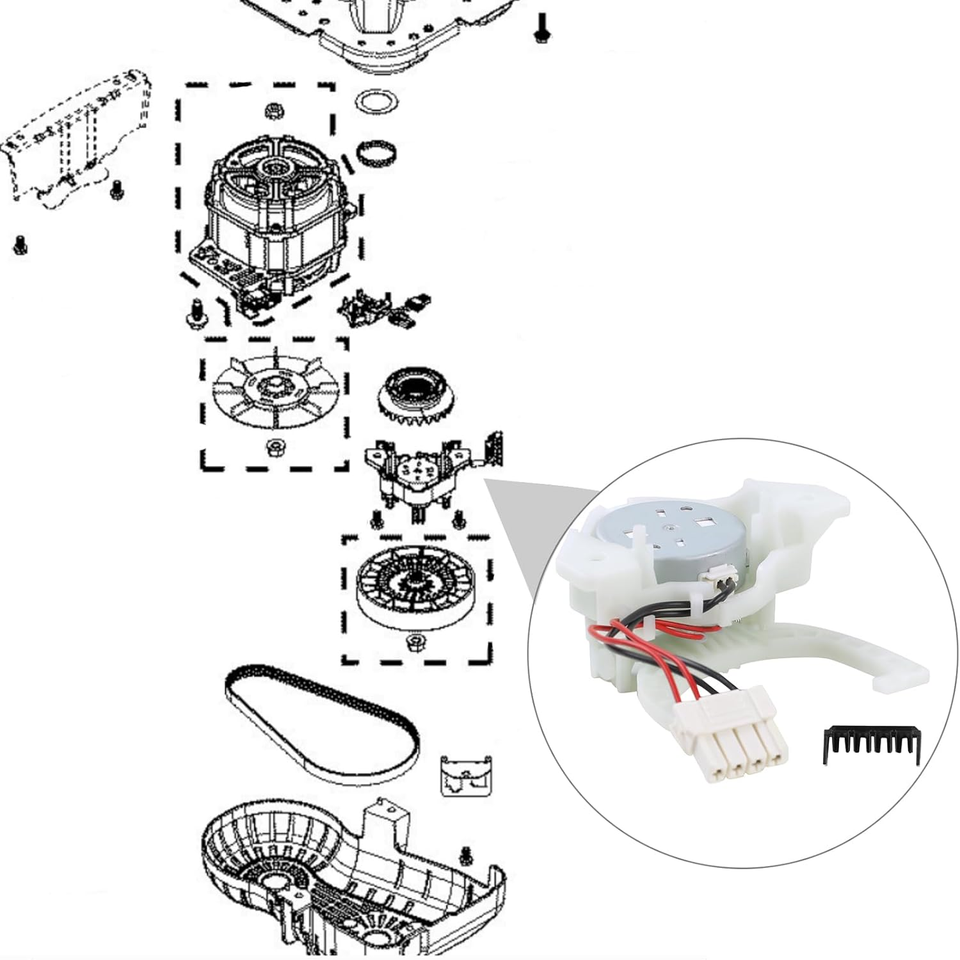 Clothes Washer Mode Shifter Actuator FOR GE Washer Mode Shifter ...