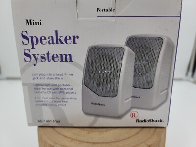 vintage RadioShack Mini Speaker System # 40-1401 | eBay