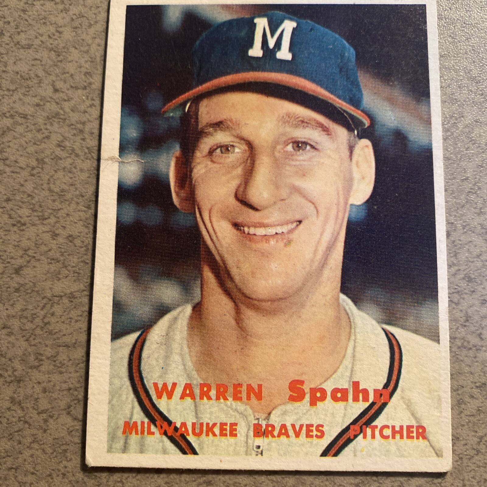 1957 Topps #90 Warren Spahn | eBay
