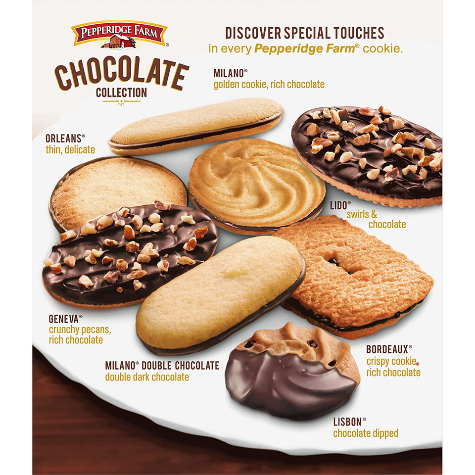 Pepperidge Farm Chocolate Collection, 7 Cookie Varieties, 13-Oz Box | eBay