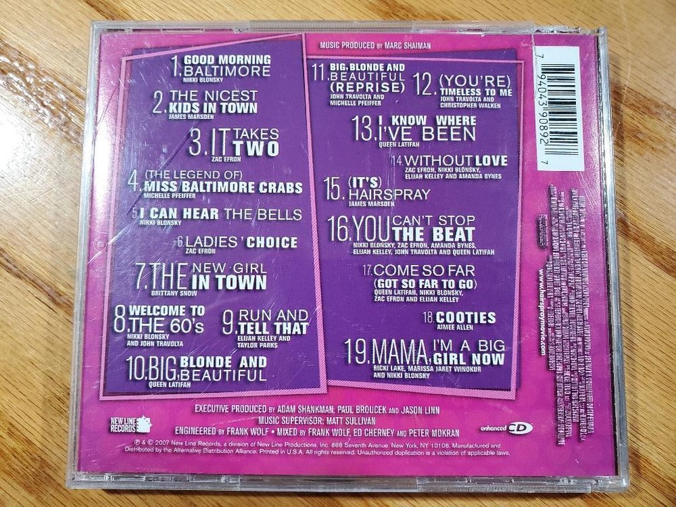 Hairspray [2007 Original Soundtrack] (CD, Apr-2010, New Line Records ...