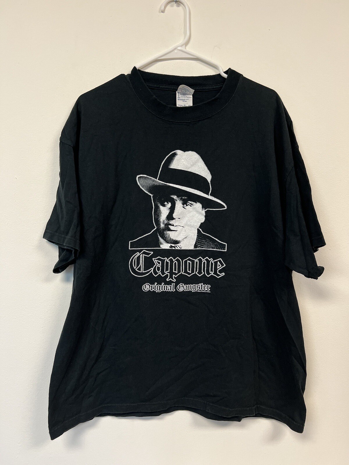 Vintage Al Capone Serial Killer T Shirt Mens XL Black… - Gem