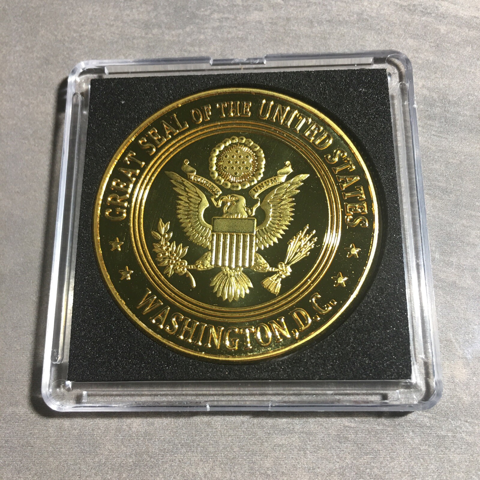 MICHIGAN State Seal Colorized Collectible Challenge Coin INCLUDES CASE ...