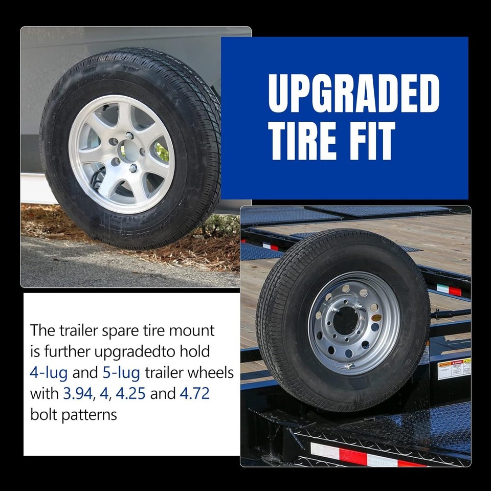 Spare Tire Mount Bracket | Side Mount Utility Spare Tire Carrier for ...