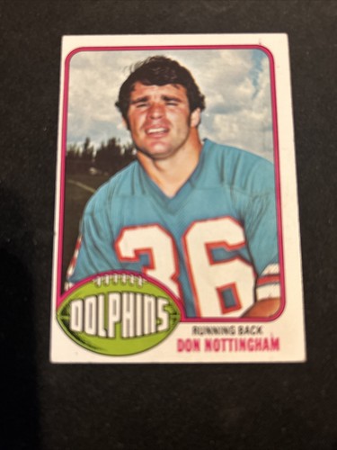 1976 Topps Football Card #134 Don Nottingham Miami Dolphins Nm+ Free ...