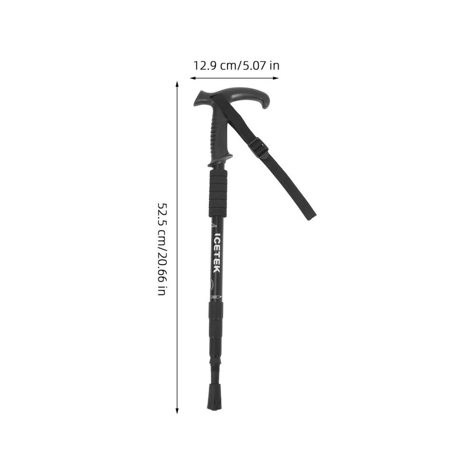 Trekking Pole Walking Stick Staff Travel Arm Crutches Hiking Sticks | eBay