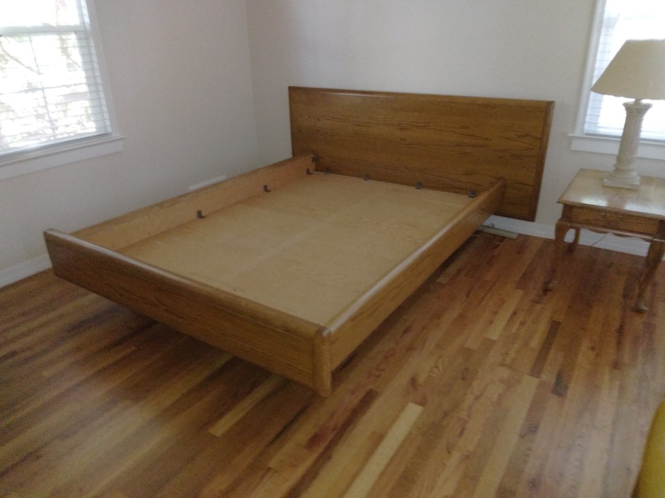 Custom Built - Oak, Queen Size Waterbed Frame | eBay