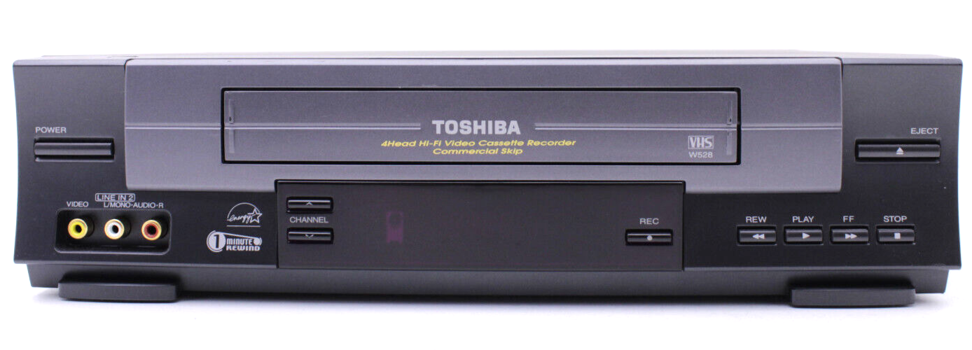 Toshiba W-528 4 Head Video Cassette Recorder - Black for sale online | eBay