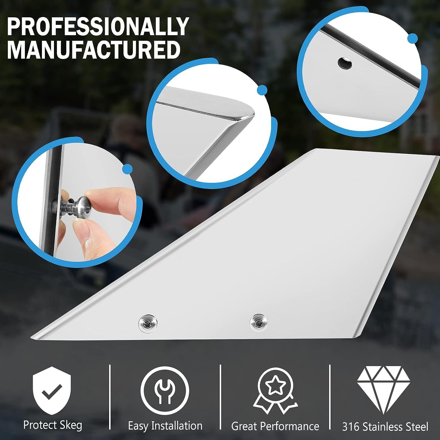 35-SS625 Skeg Guard ,Outboard Safe-Skeg Protector for Mercury/Mariner ...