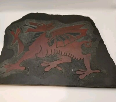 Large Wales Flag Welsh Dragon On Slate Plaque Regional Gift Picture ...