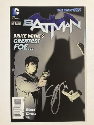 BATMAN 19 SIGNED SCOTT SNYDER NM- NEAR MINT- DC COMICS | eBay