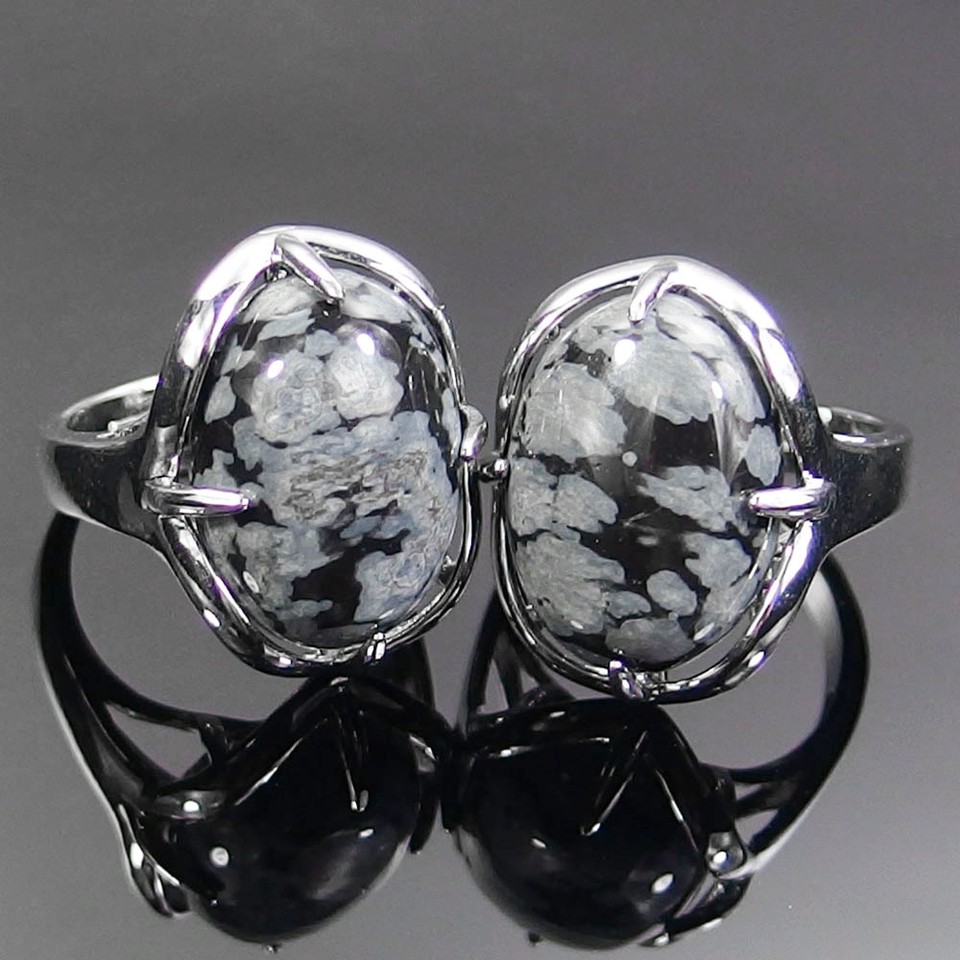 silver plated adjustable rings set with assorted natural gemstone beads ...