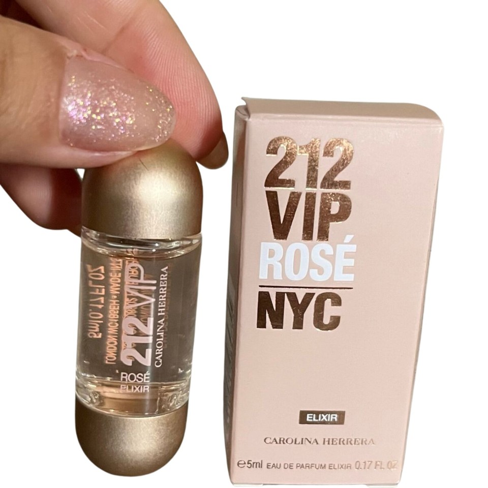 Carolina Herrera 212 VIP Rose NYC Elixir 5ml / 0.17 oz Mini Dab-On ...