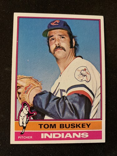 1976 Topps Baseball Card #178 Tom Buskey Cleveland Indians NmMt Free ...