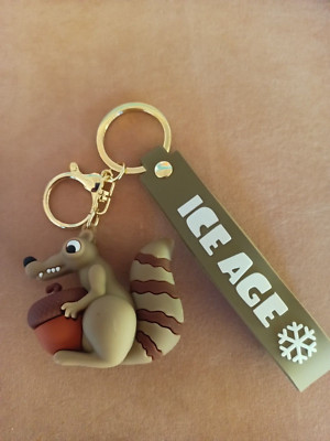 SCRAT "ICE AGE"- KEYCHAIN/ BACKPACK CLIP-NEXT DAY SHIPPING | eBay