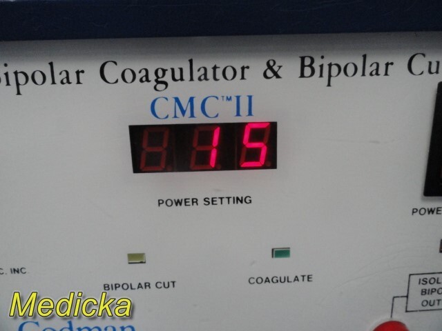 Codman Malis Bipolar CMC II ESU Unit W/ Irrigation Module Footpedal ...