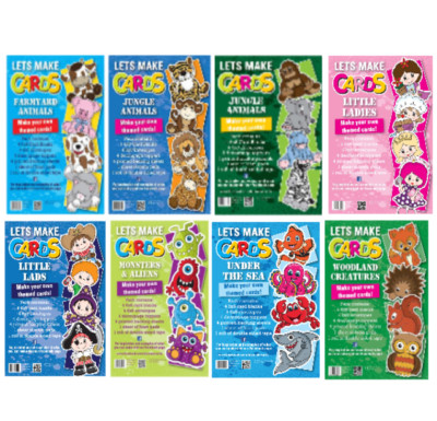Lets Make Cards Kits Animals Characters Childrens Card Making Crafts ...