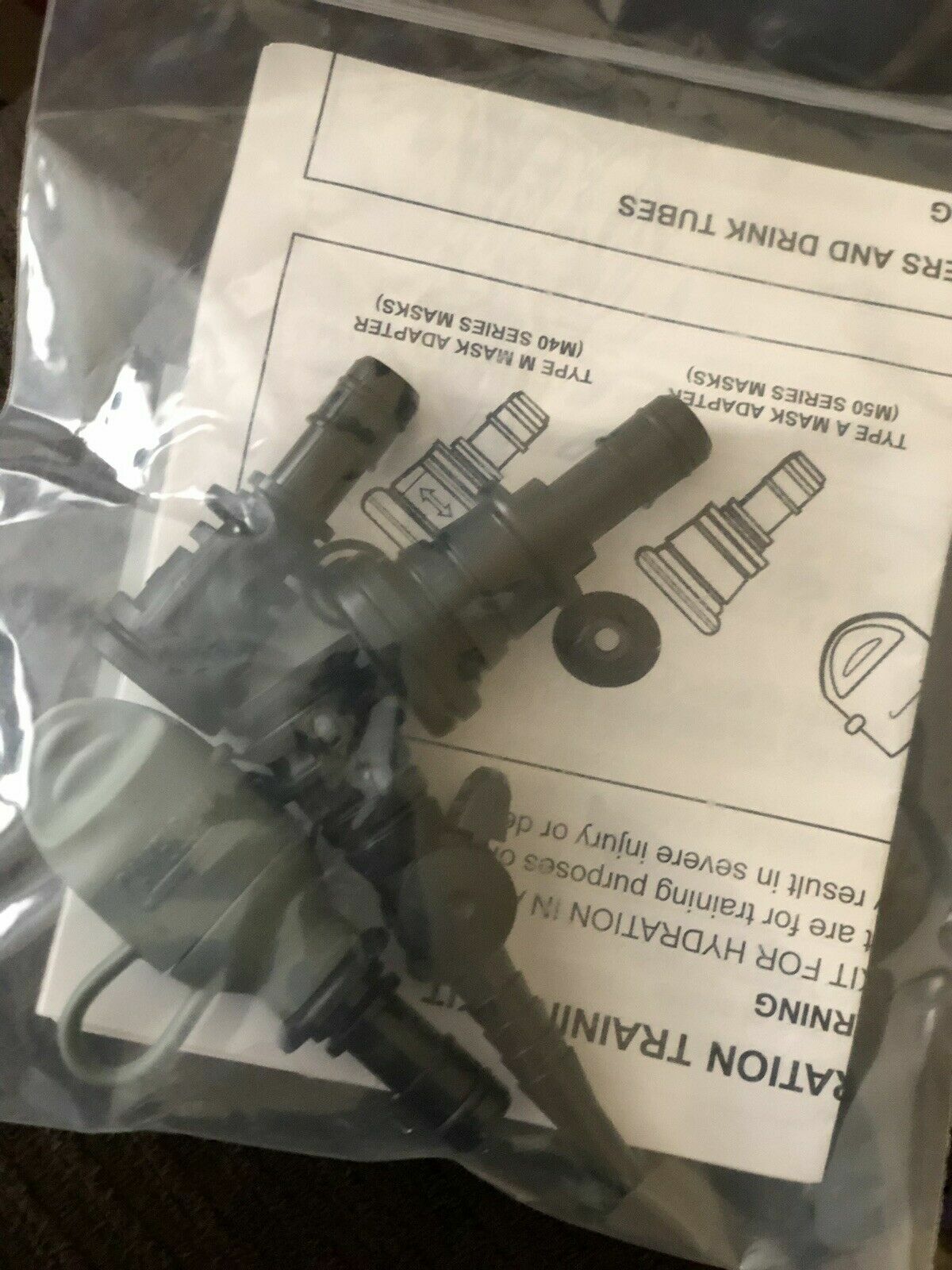 CAMELBAK MILITARY HYDRATION SYSTEM GAS MASK ADAPTER M50/40 QUICK ...