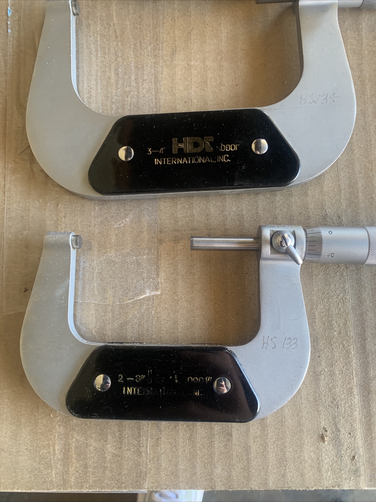 HDT International Outside Micrometer Set, 0-6" Range, .0001" Graduation ...