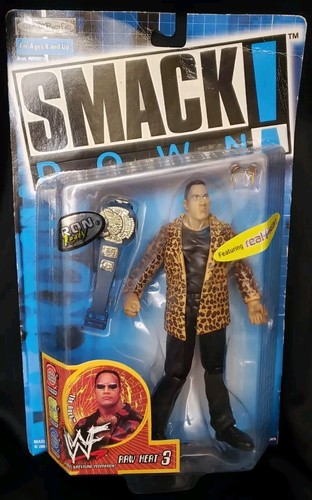 The Rock 2000 JAKKS Pacific WWF SmackDown! Raw Heat Series 3 Action ...