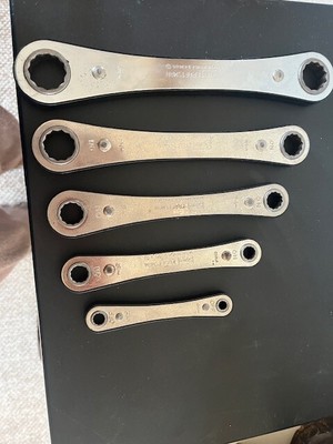 Sears Craftsman Ratchet Box End Wrench Set 9-43681; 43682; 43683; 43684 ...