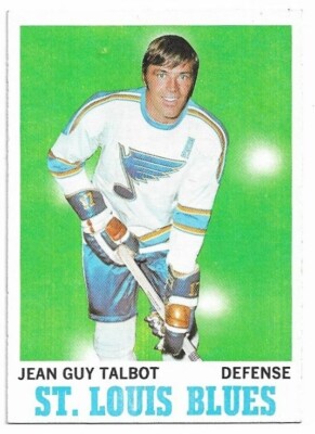JEAN GUY TALBOT 1970-71 Topps Hockey card #100 St. Louis Blues EX+ | eBay