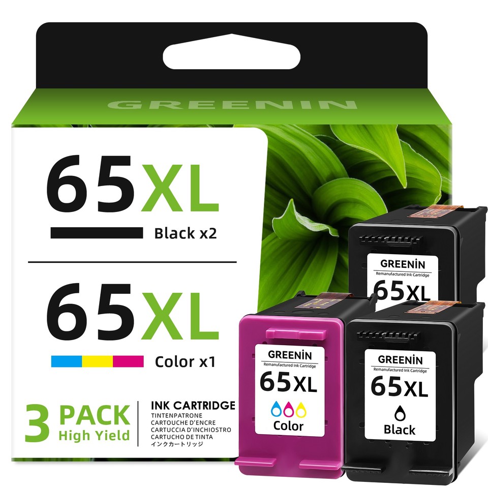 65 XL Ink Cartridges for HP 65XL Ink ENVY 5000 5055 5052 Deskjet 2600 ...