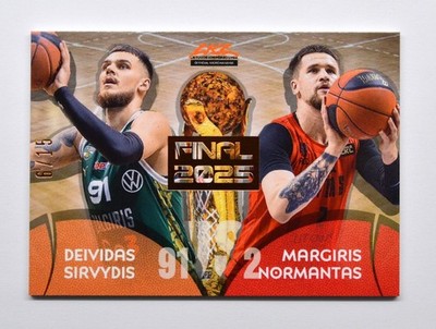 2024-25 LKL Finals VS #CUP-VS-003 Deividas Sirvydis Margiris Normantas ...