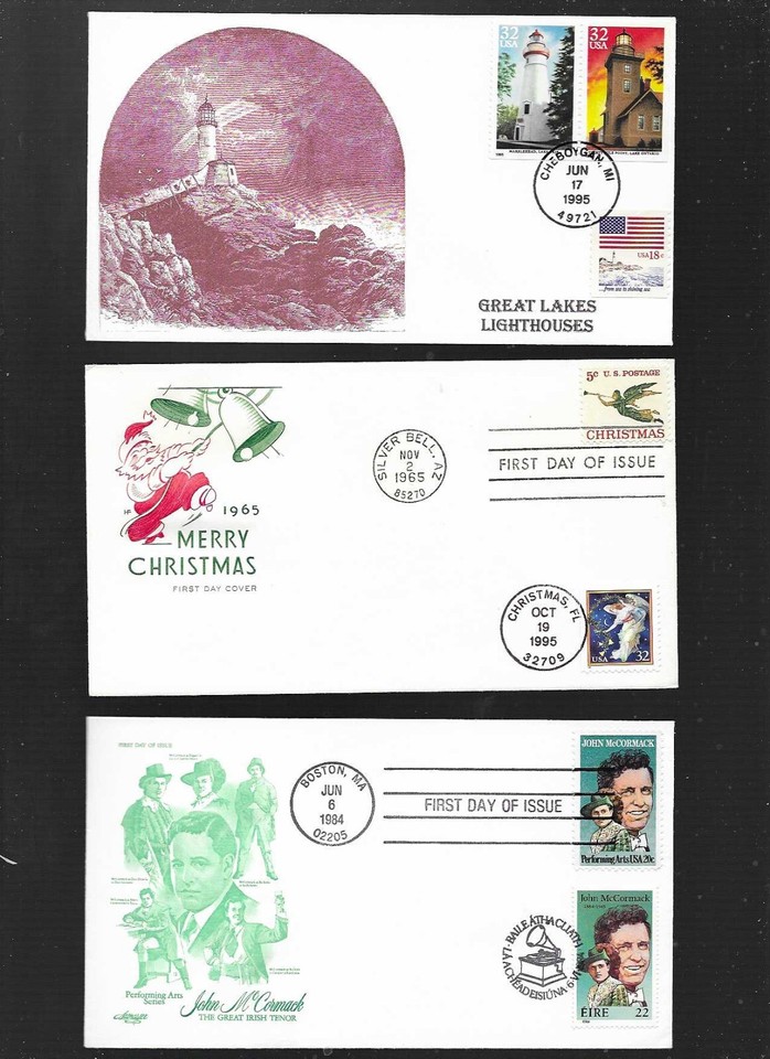 US FDC FIRST DAY COVERS COLLECTION LOT OF 24 WITH COMBO | eBay