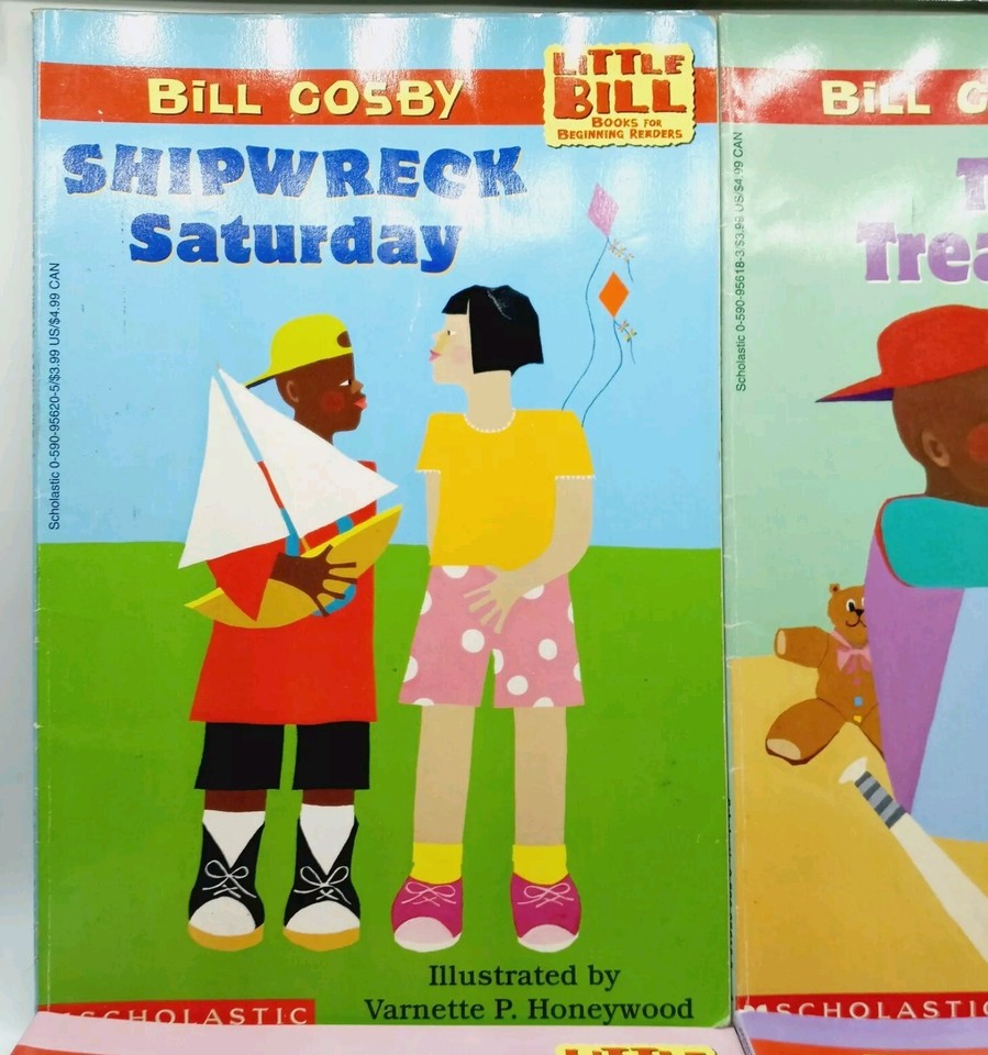 LITTLE BILL Scholastic Readers 4 Book Lot Bill Cosby Paperback Treasure ...
