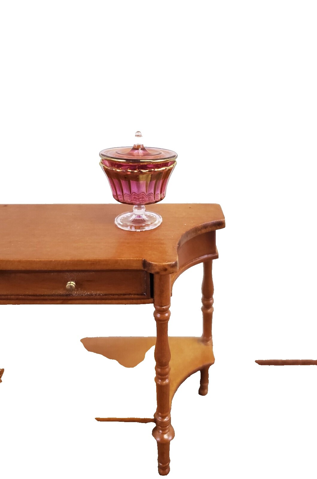 Pink Fluted Glass | eBay