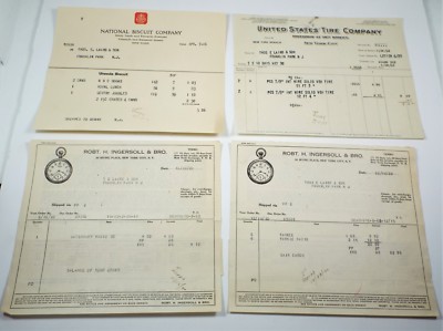 Invoice Receipt Collection Lot Ford Firestone Goodyear Standard Oil ...