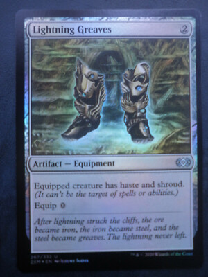 mtg magic lightning greaves FOIL ENGLISH jambières d'éclair 4 available | eBay
