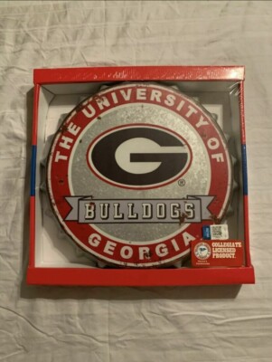 Georgia Bulldogs NCAA 13" Wall Bottle Cap Metal Sign Hanna's Handiworks ...