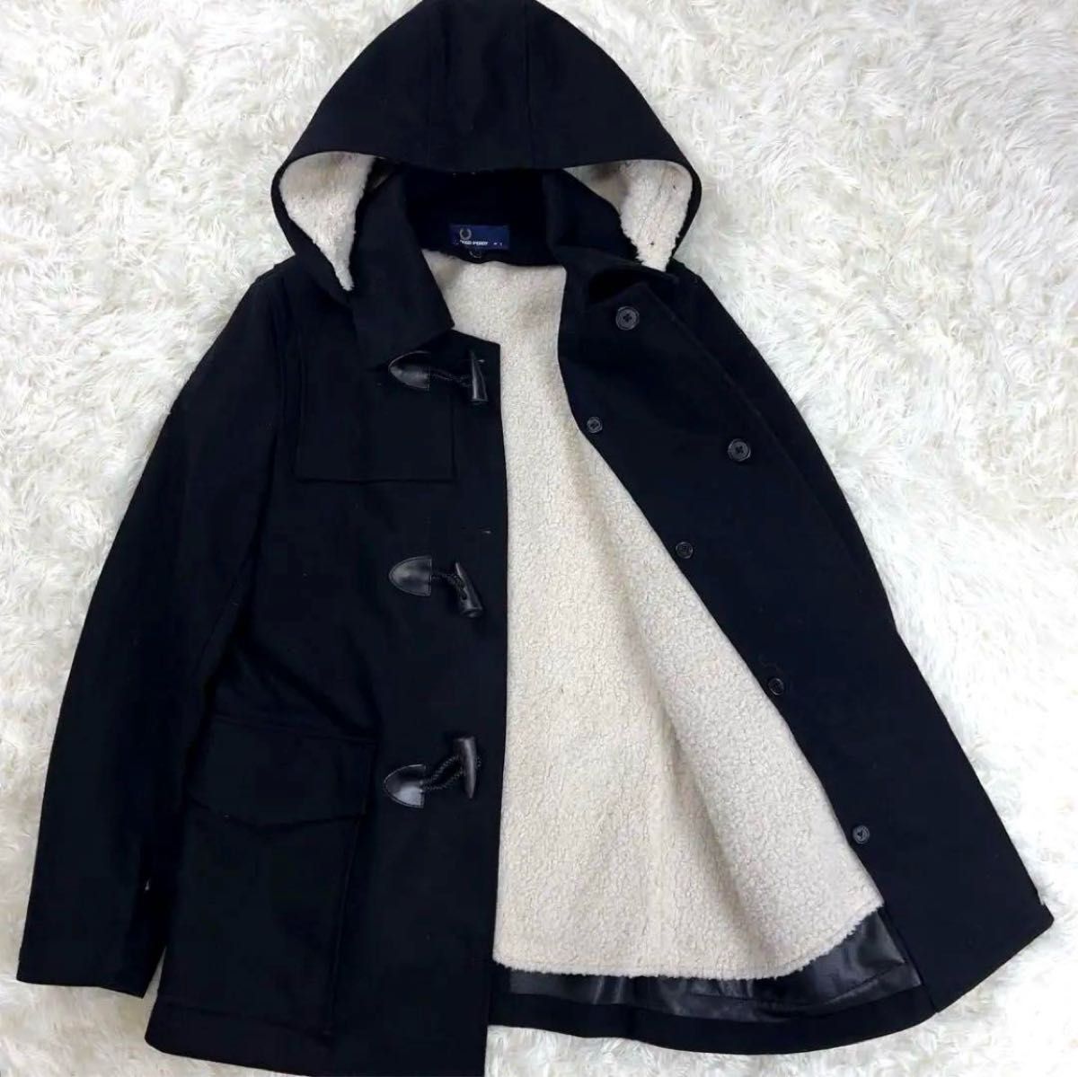 MEN's FRED PERRY FRED PERRY Duffle Coat Back Boa Lin… - Gem