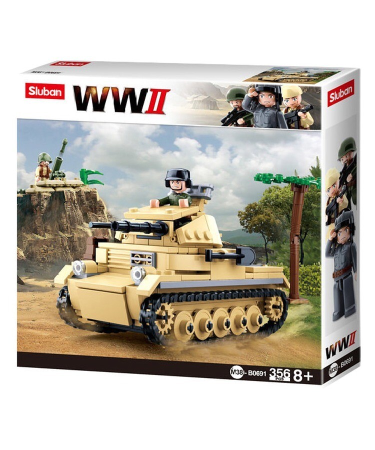 New: Sluban B0691 Kids Building Block Brick Army military WWII Small ...